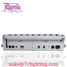 China Battery 9x18W RGBWA+UV LED Wash supplier