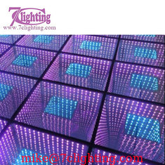 China Mirror LED Dance Floor Two Glowing Dancing Floor 50CM by 50CM Floor for Event,Stage,Nightclub Setup supplier