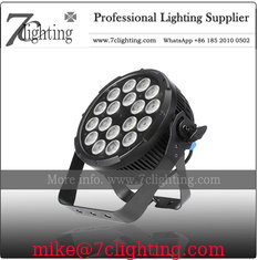 China Flat PAR 18X15W RGBWA LED PAR Light for Event Stage DJ Production supplier