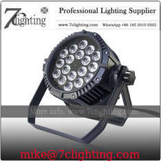 China Quad LED 18X12W PAR 64 Spotlight with IP65 Waterproof Rating Silence for Theater, TV Studio supplier
