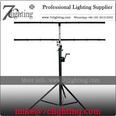 China Double Bar LED PAR Light Stand 4.5m Winch up Lighting Stand supplier