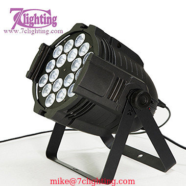 LED Spotlight RGBWA Colors Wash Par64 DJ Lighting,18x15W LED Parcan DMX Sound Auto-run Control supplier