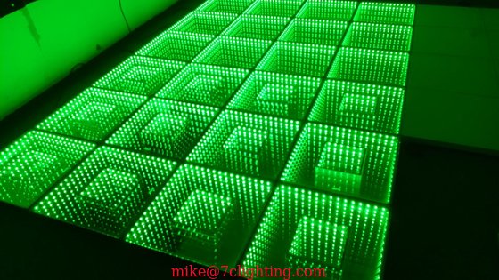 Mirror LED Dance Floor Two Glowing Dancing Floor 50CM by 50CM Floor for Event,Stage,Nightclub Setup supplier