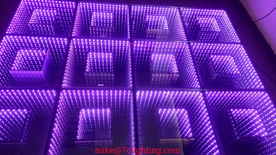 Mirror LED Dance Floor Two Glowing Dancing Floor 50CM by 50CM Floor for Event,Stage,Nightclub Setup supplier