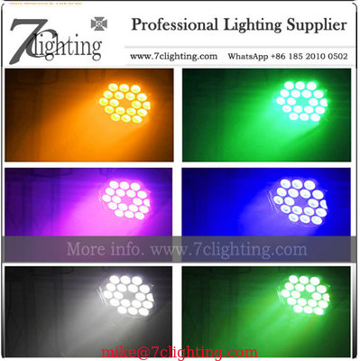 Hex PAR 18X18W LED PAR Light RGBWA-UV 6in1 DMX512 LED Wash PAR Can supplier