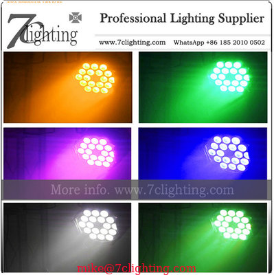 RGBWA-UV 6in1 LED PAR 64 Can Stage Spotlighting 24X18W Hex supplier