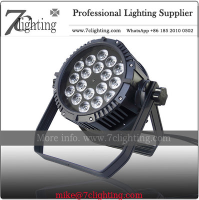 IP Rating 18X15W LED PAR Light with RGBWA PAR 64 Outdoor Stage Lighting supplier