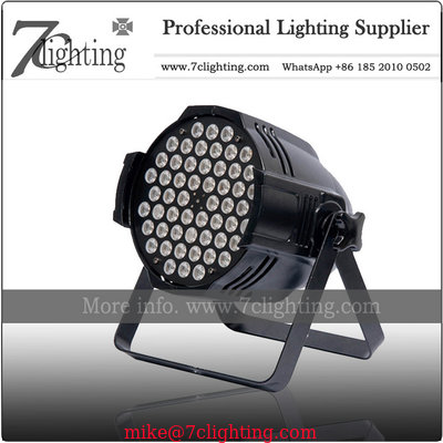 162watt RGB Colors Gradual Change 54X3w Tri LED PAR Can supplier
