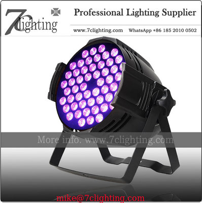 162watt RGB Colors Gradual Change 54X3w Tri LED PAR Can supplier