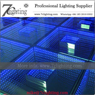 Mirror LED Dance Floor Packages Event Wedding 3D Optical Illusions Dancing Floor supplier