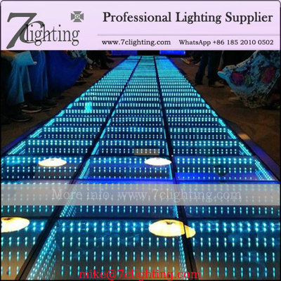 16FT X 16FT 3D LED Dance Floor T Show Lighting Packages supplier