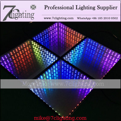 New 3D Illusions Mirror LED Dance Floor Rental Stage Lighting Supply supplier