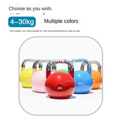 Private teaching of competitive kettlebells steel female household hip exercises deep squats solid cast iron dumbbells