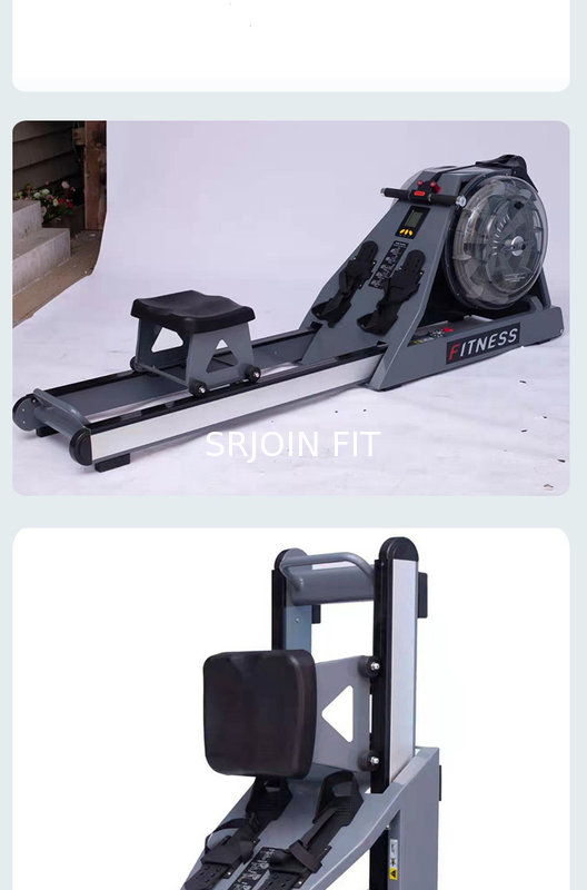 Water resistance rowing machine indoor silent foldable contraction aerobic fitness equipment gym double bucket rower