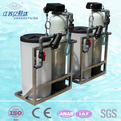 500LPH GRP Material Water Softening Equipment With Automatic Control Valves