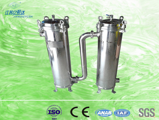 High Pressure Stainless Steel 1 Inch Twin Bag Filters With Strainer Housing