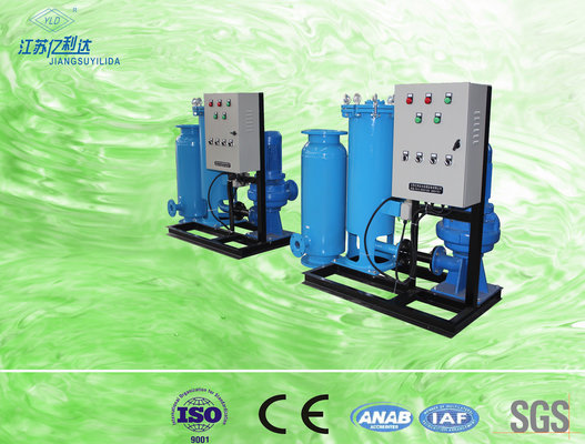 Air conditioning condenser tube cleaning system with PLC intelligent control