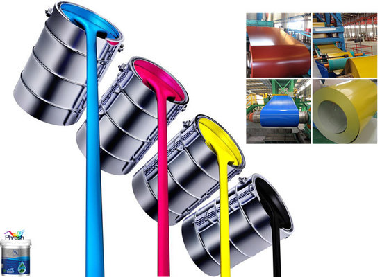 Eco Friendly Metallic Water Based Paint High Grade Resin Roller Coating