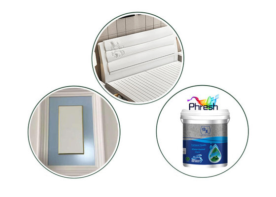Furniture Water Based Wood Coating Crystal Pearl White Paint Two Component
