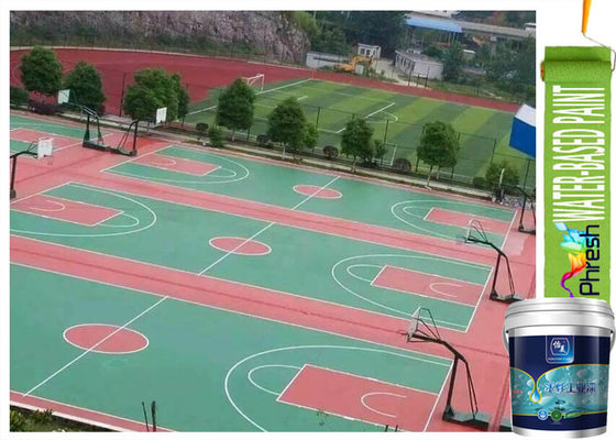 Anti Slip Fast Drying Concrete Floor Paint Two Pack For Outdoor Basketball