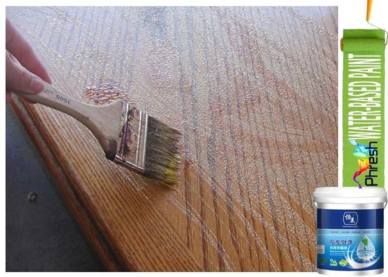 Waterborne Wood Finish Water Based Polyurethane Paint Yellowish Translucent Liquid