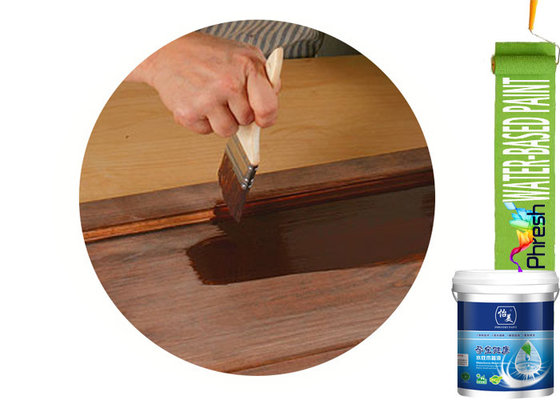 High Glossy Carpentry Waterborne Wood Coatings For Pine Furniture Anti Scratch