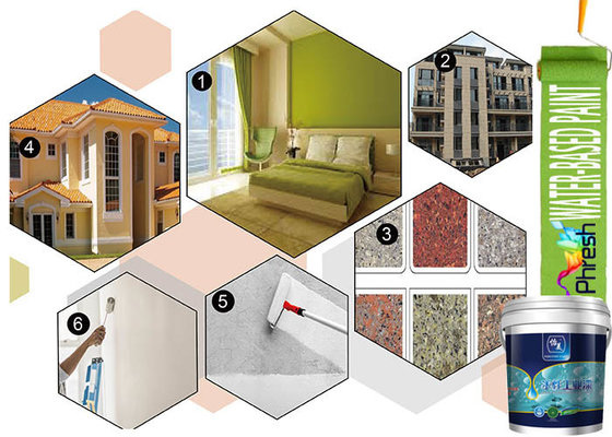 Water Based Fluorocarbon Paint Exterior Wall Texture Brick Elastic Latex Paint