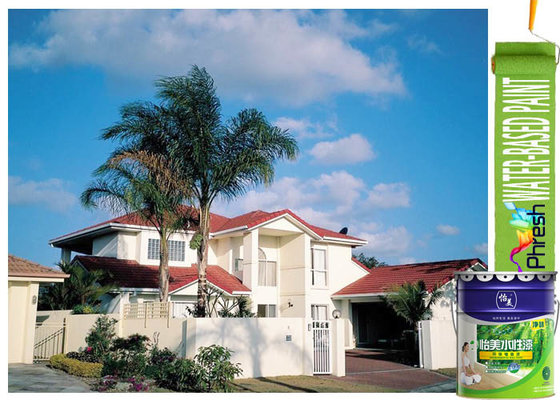 Breathable Wall Exterior Water Based Latex Paint Fast Drying Non Stripping