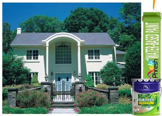 Breathable Wall Exterior Water Based Latex Paint Fast Drying Non Stripping