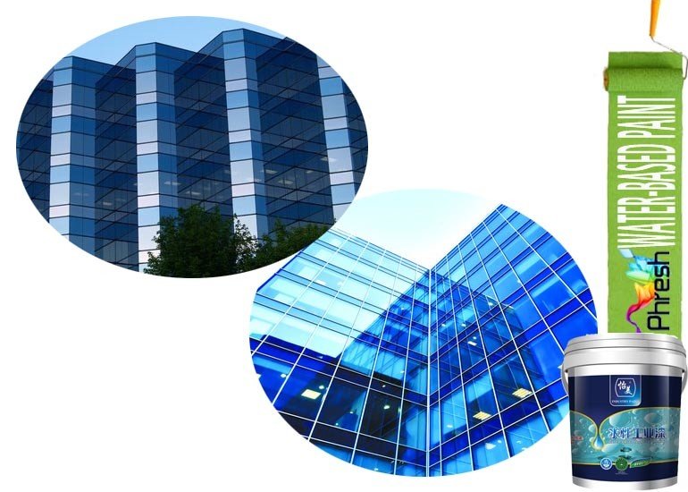 Outdoor non toxic waterproof glass paint for glass windows weather proof