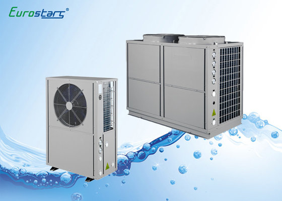 High COP Commercial Heat Pump 41Kw Stainless Steel Or Spray Coating Housing
