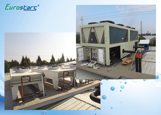 House Underfloor Heating Commercial Water Chiller Double Compressors 424KW
