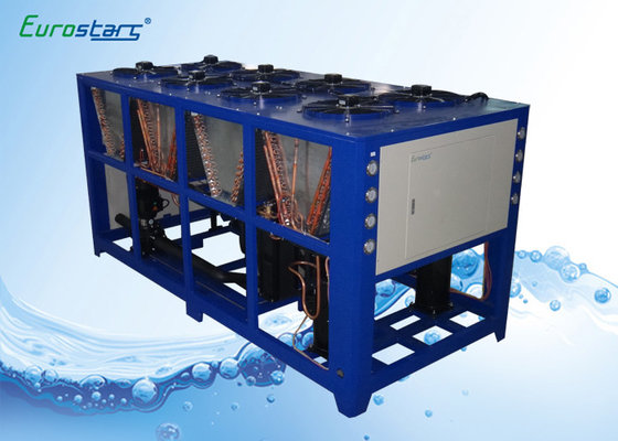 Outdoor 40 Ton Commercial Water Chiller Package Unit Vertical Water Pump