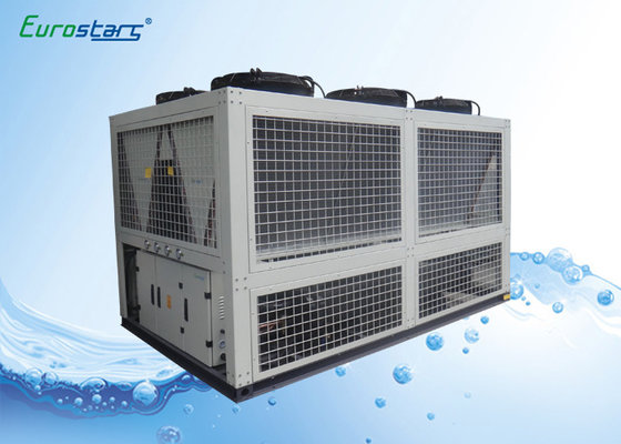 424KW Air Cooled Water Chiller Air Cond Chiller Adjustable Old Water Temp 72.9 CMH