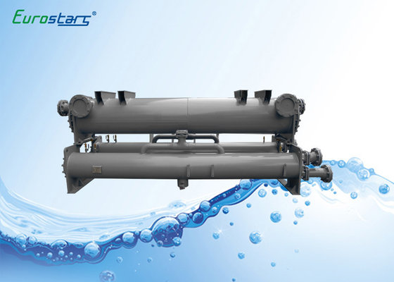 Square Plate Type Chiller Heat Exchanger Water Cooled Condenser Double Circuits