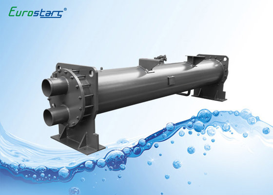 High EER Water Cooled Chiller Heat Exchanger R134A Refrigerant Flooed Type