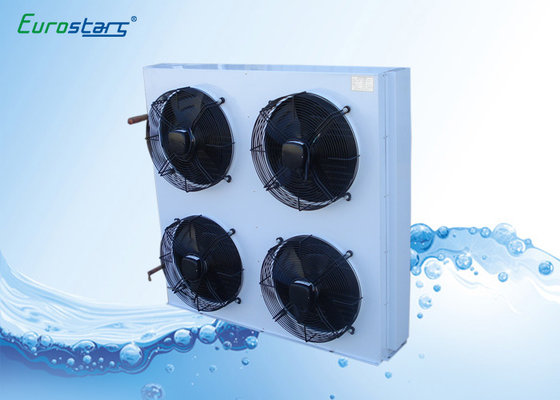Copper / Aluminum Chiller Heat Exchanger With 4 Fans Side Air Discharge