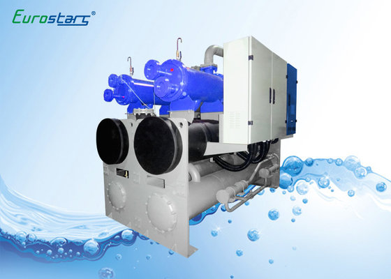 8 Step Twin Compressor Water Cooled Water Chiller 200 Ton For Air Conditioner