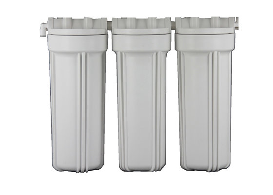 Double O Ring White Large Water Filter Housing For Home , Water Filter Cartridge Housing supplier