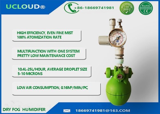 Chemical Resistant Dry Fog Dust Suppression System For Painting Line 1μm To 10μm