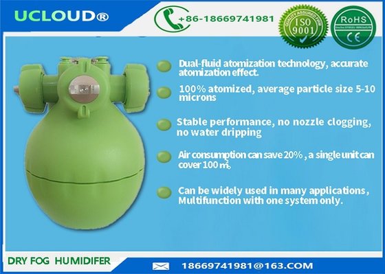 Low Pressure Dry Fog Humidifier Misting System Dry Fog System With Spray Nozzle
