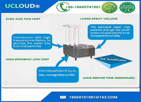 Energy Saving Industrial Ultrasonic Humidifier Humidification System For Textile Industry