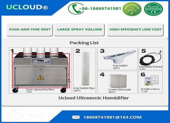 24L / Hour Industrial Ultrasonic Humidifier Cool Mist Ultrasonic Humidifier