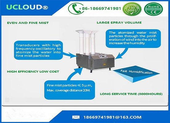 Stainless Steel Industrial Humidification Systems With LCD Display Even And Fine Mist