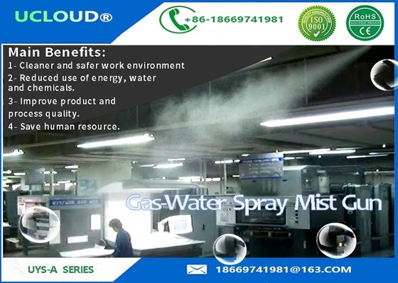 Humidity control Low Pressure water mist cooling system with stainless steel water jet spray nozzle for dust control