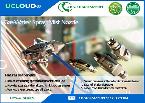 Low Air Pressure Vee Jet Misting System Nozzles With Wide Angle For Agricultural