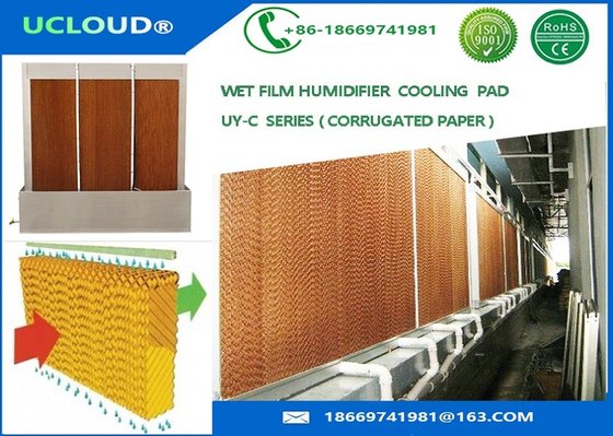 Swamp Cooler Replacement Pads With Aluminum Frame For Poultry House Warehouse