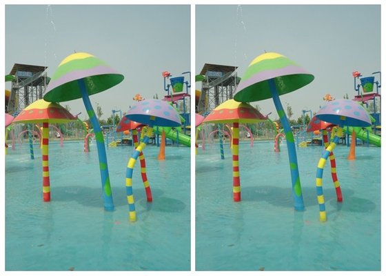 Fiberglass Mushroom Spray Water Playground Equipment Water Spray Parks