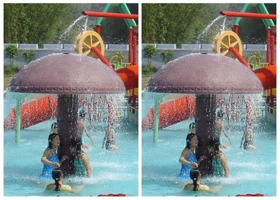 Fiberglass Mushroom Spray Water Playground Equipment Water Spray Parks