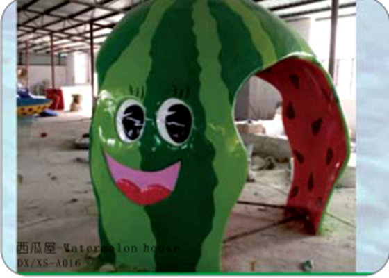 Funny Home Water Park Equipment Small Water House in Watermelon Shape
